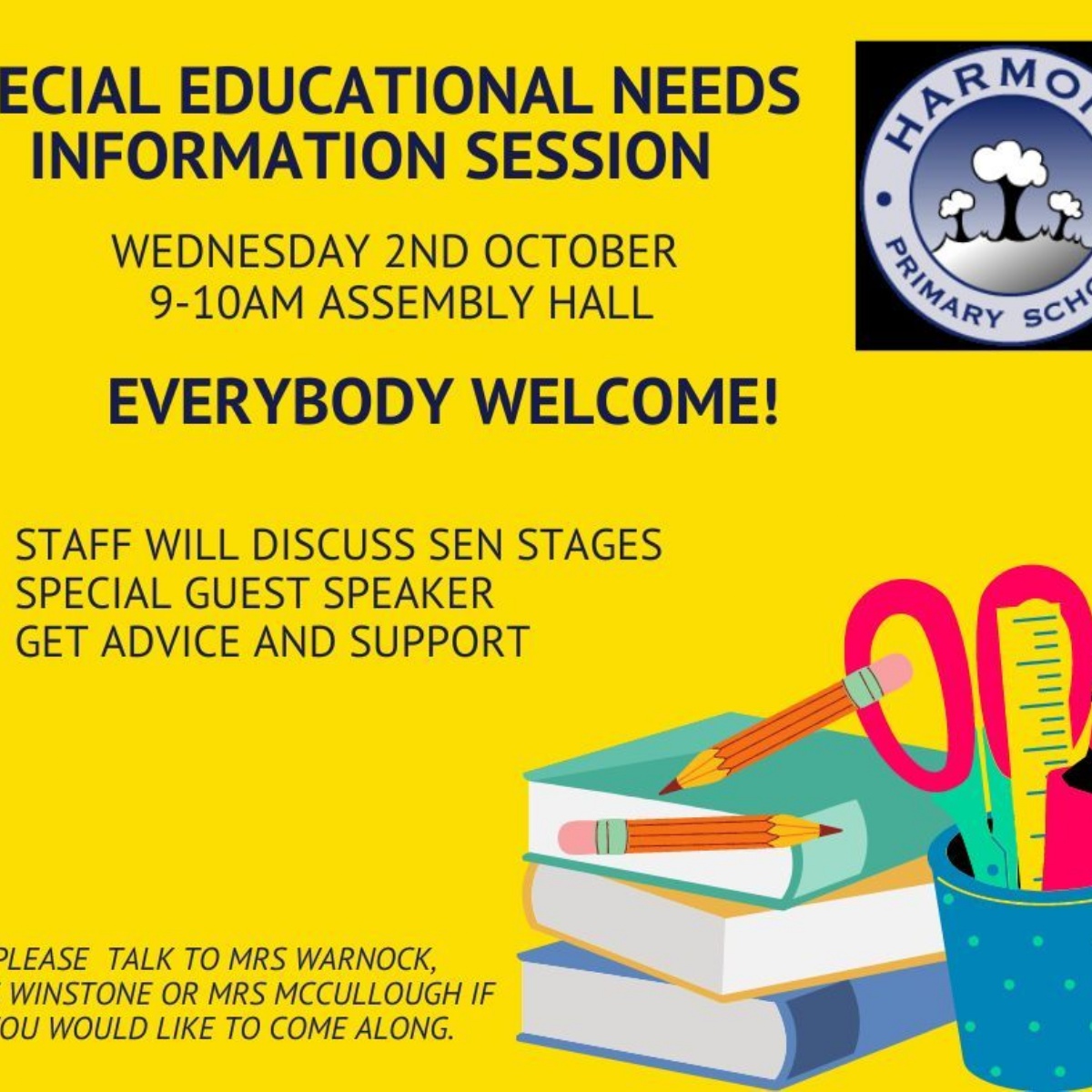 Harmony Primary School - SEN Information Session