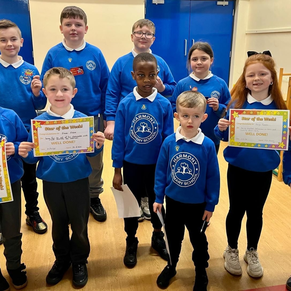 Harmony Primary School - Pupils of the Week 7th March