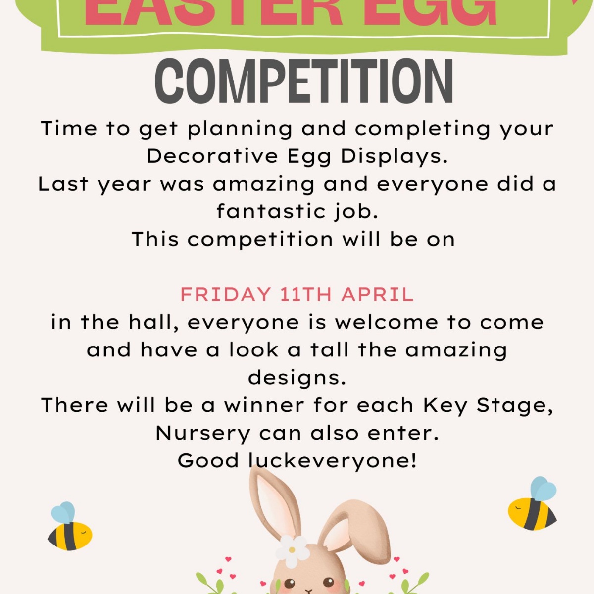 Harmony Primary School - Annual Easter Egg Competition